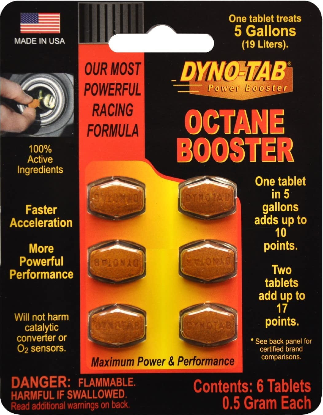 Dyno-tab Octane Booster 6-tab Card (1) - Walmart.com