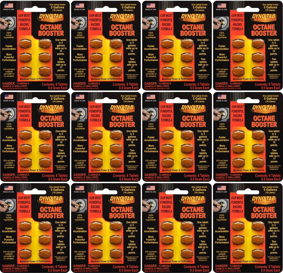Dyno-tab Octane Booster 6-tab card (12) - Walmart.com