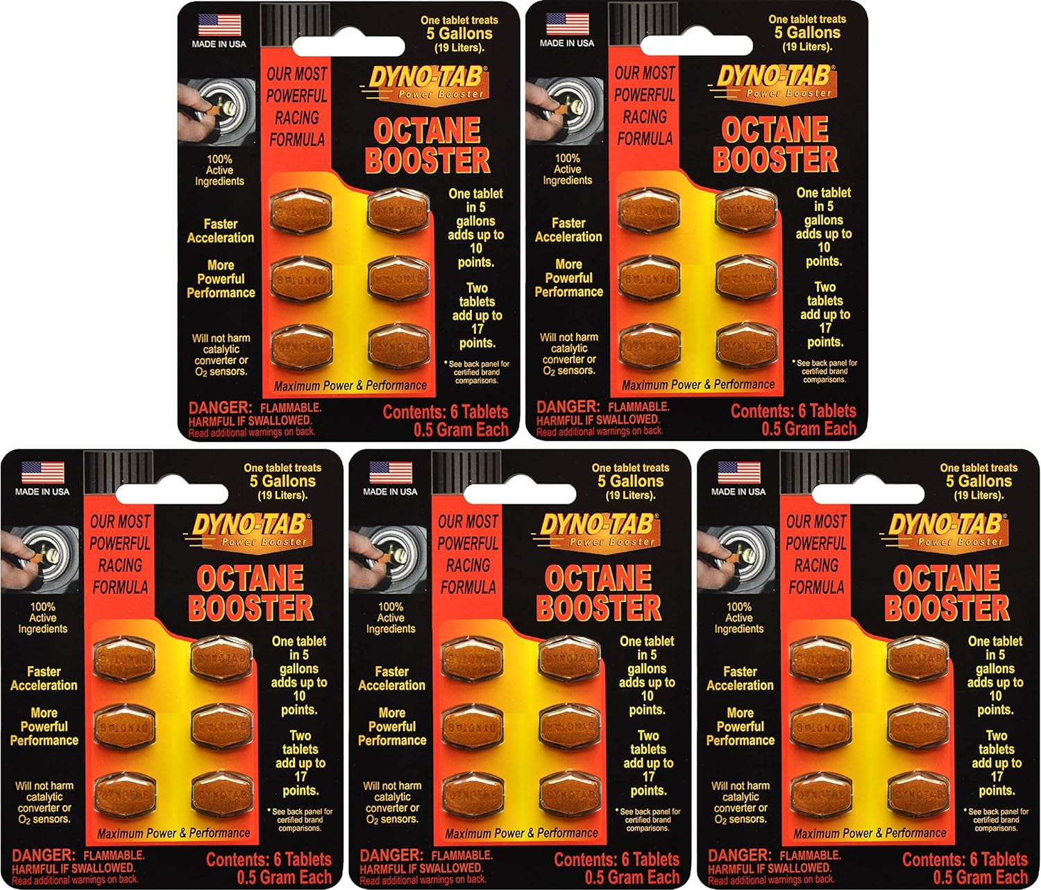 Dyno-tab Octane Booster, P/N 45456 (5) - Walmart.com