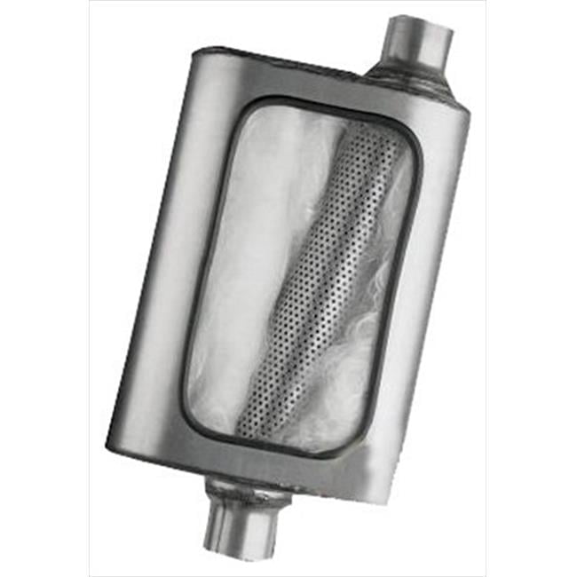 Dynomax 17658 Welded Muffler Inlet & Outlet 2.25 In. - Silver - Walmart.com