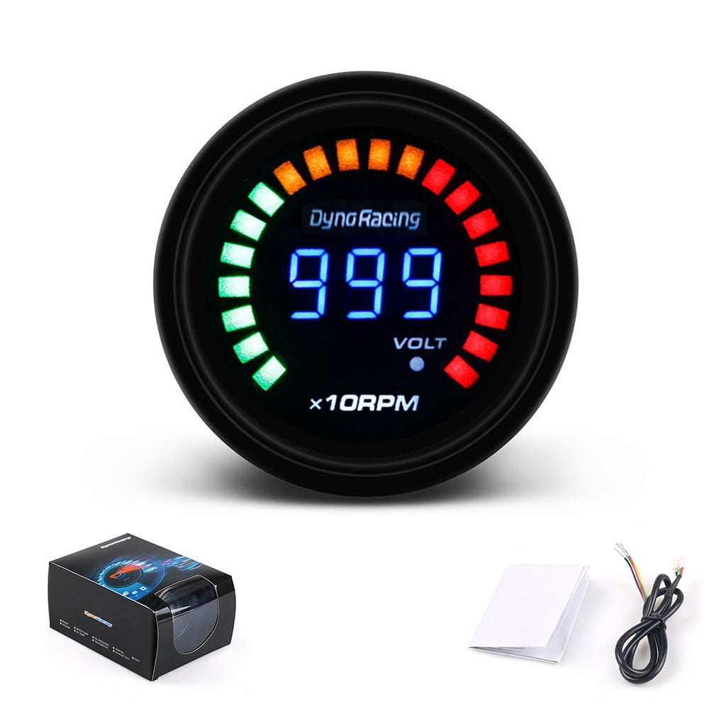 Dynoracing 2" 52mm 20 LED Digital Boost Water Temp Oil Temp Oil Press ...