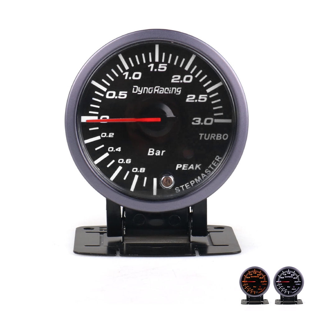 Dynoracing 60mm Universal Car LED Pointer Turbo Boost Gauge Bar Meter ...
