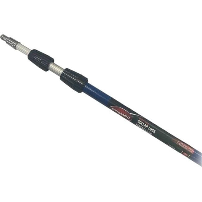 Dynpoles 00007 6-18 ft. Dynamic Heavy Duty Collar Lock Fiberglass Three ...