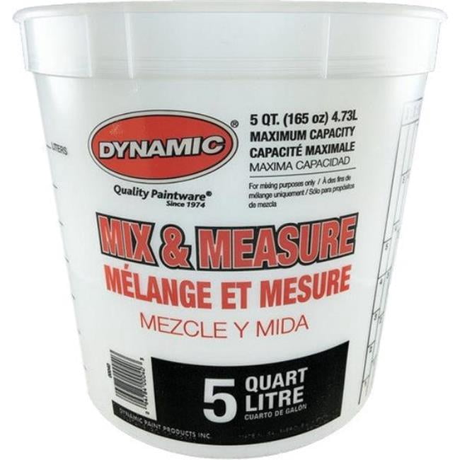 Dynptmix 00040 5 qt. Dynamic Disposable Mix & Measure Cup Plus Ratios ...