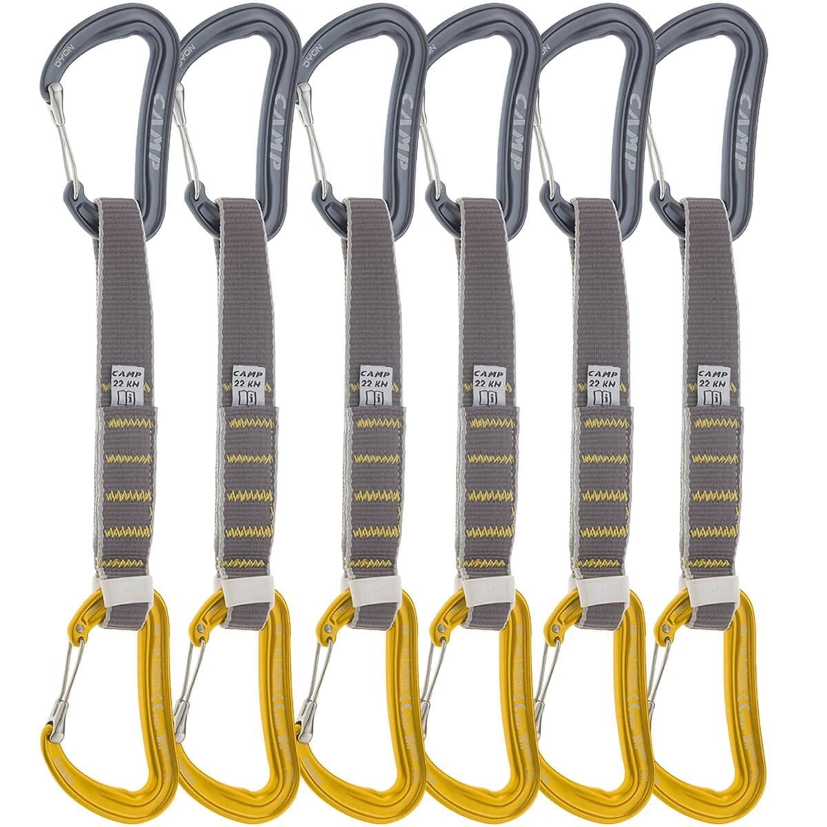 Dyon Express Ks Quickdraw - 6-Pack Of High-Strength Climbing Gear Gun ...