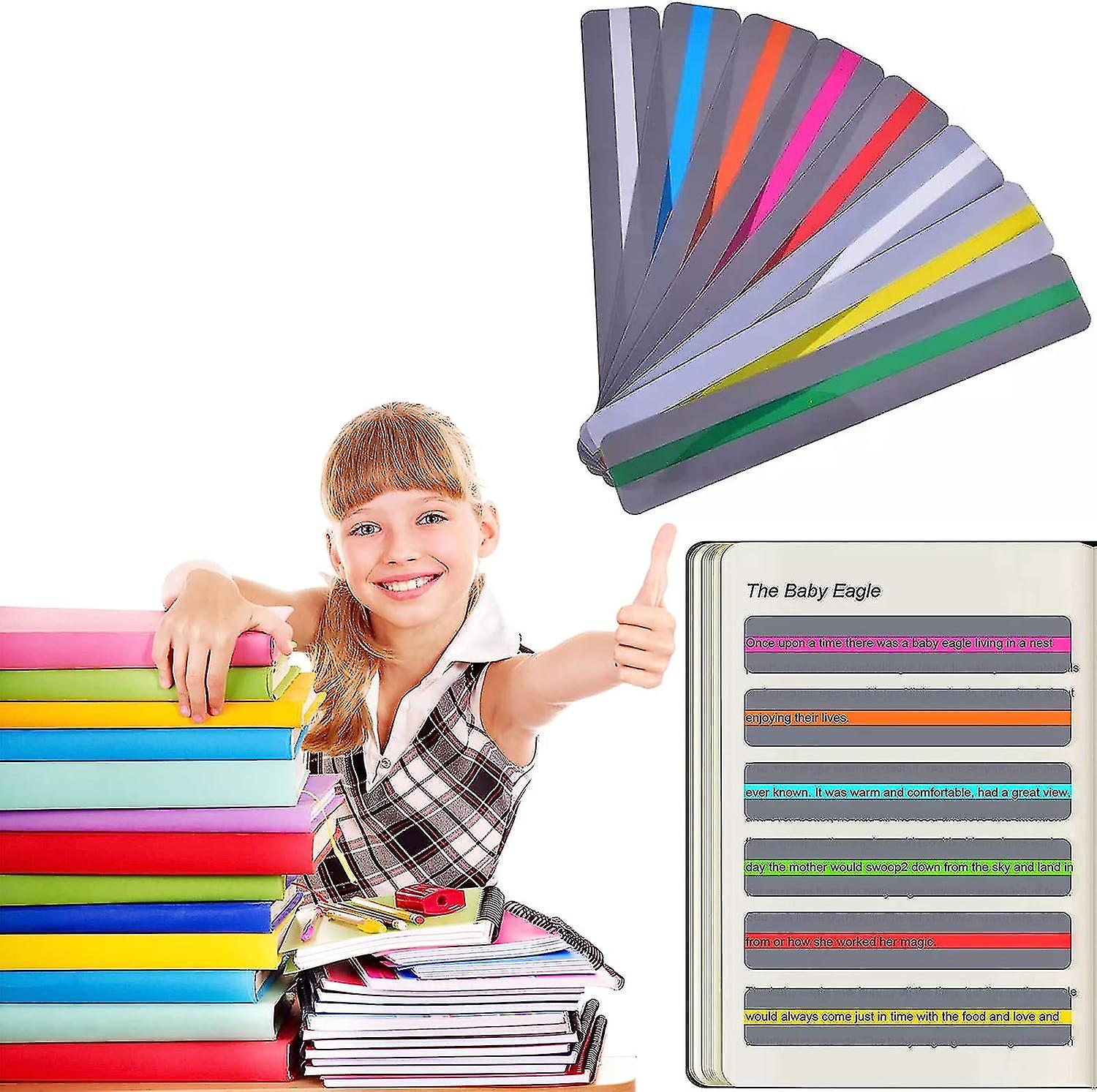 Dyslexia Guided Reading Strip,dyslexia Reading Ruler Dyslexic Colored ...