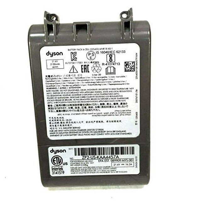 Dyson Cordless Vacuum Battery for V7 Units, Part No. 968670-06 ...