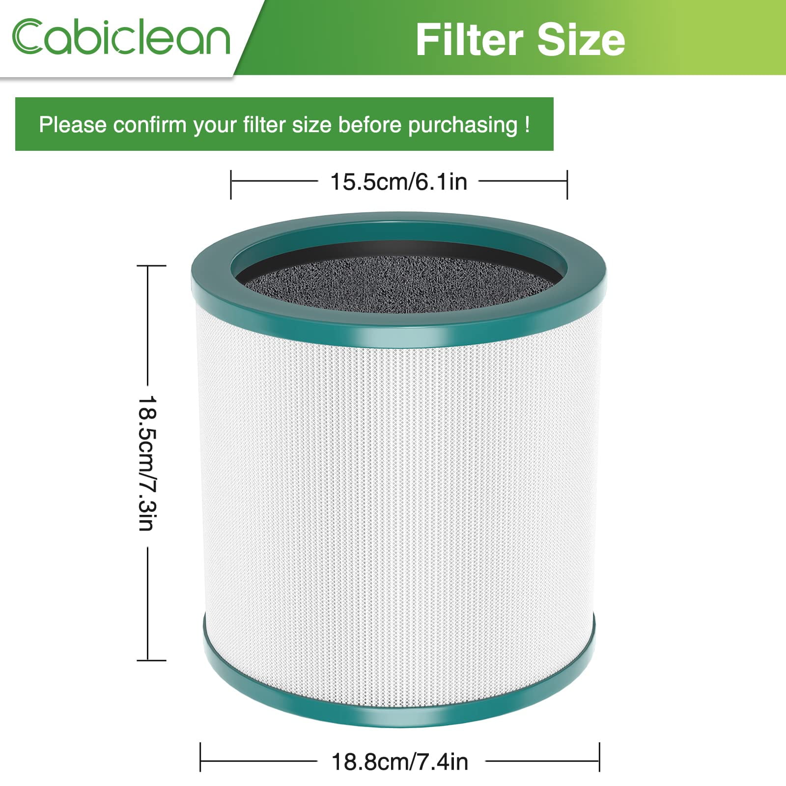 Dyson TP01 TP02 TP03 AM11 BP01 Air Purifier Filter, HEPA Replacement ...