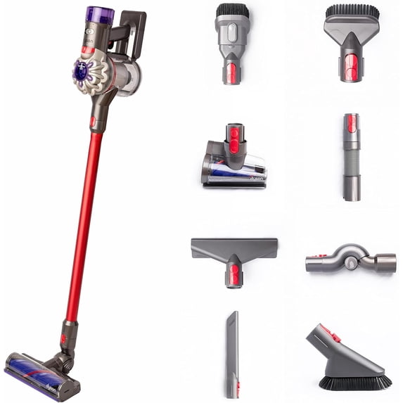 Dyson V8 Animal Extra De-Tangle Cordfree Vacuum with 8 Tools, Red ...