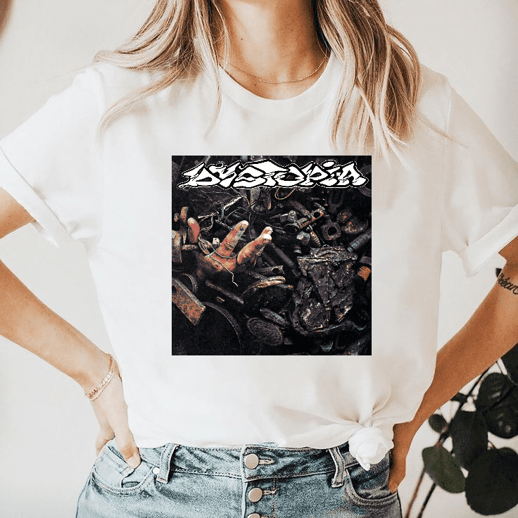 Dystopia Band Vintage Crust Punk Metal Music Style Fan Art Unisex T ...