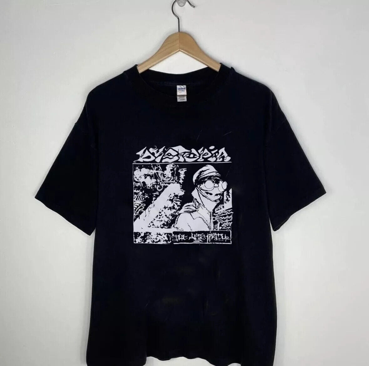 Dystopia Crust Punk T Shirt Vintage Grindcore Acid Bath Disrupt ...