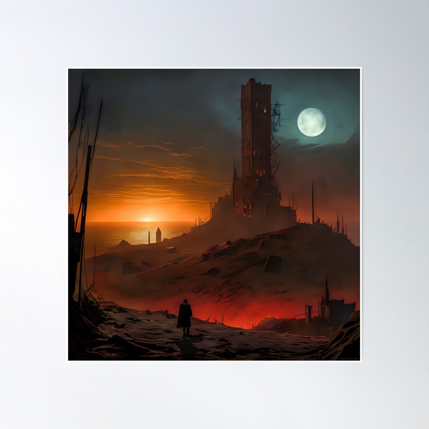 Dystopia Poster Wall Art, Modern Wall Decor, 30x30 UNFRAMED - Walmart.com