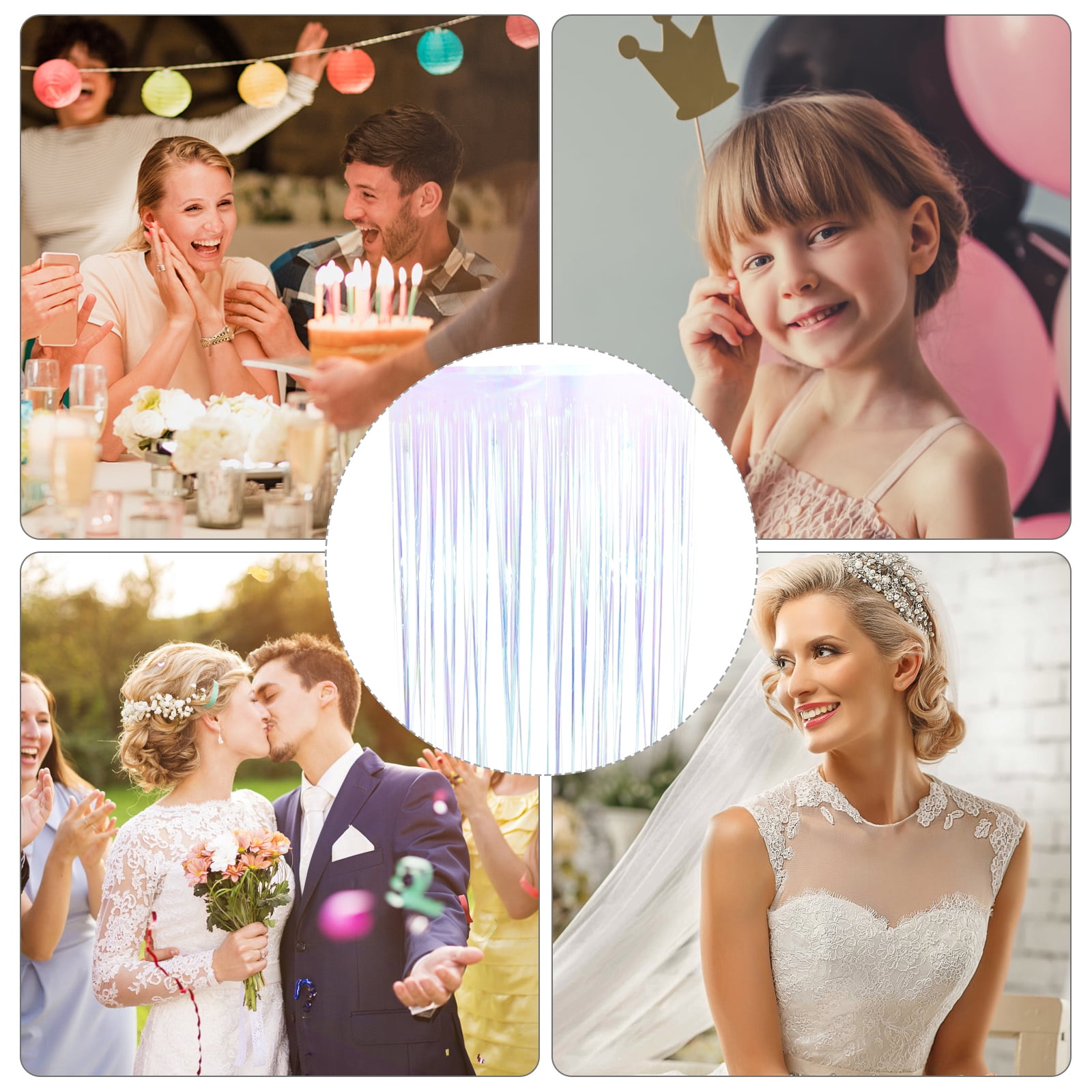 Dytern Birthday Backdrop Streamer Fringe Background Curtain Birthday ...