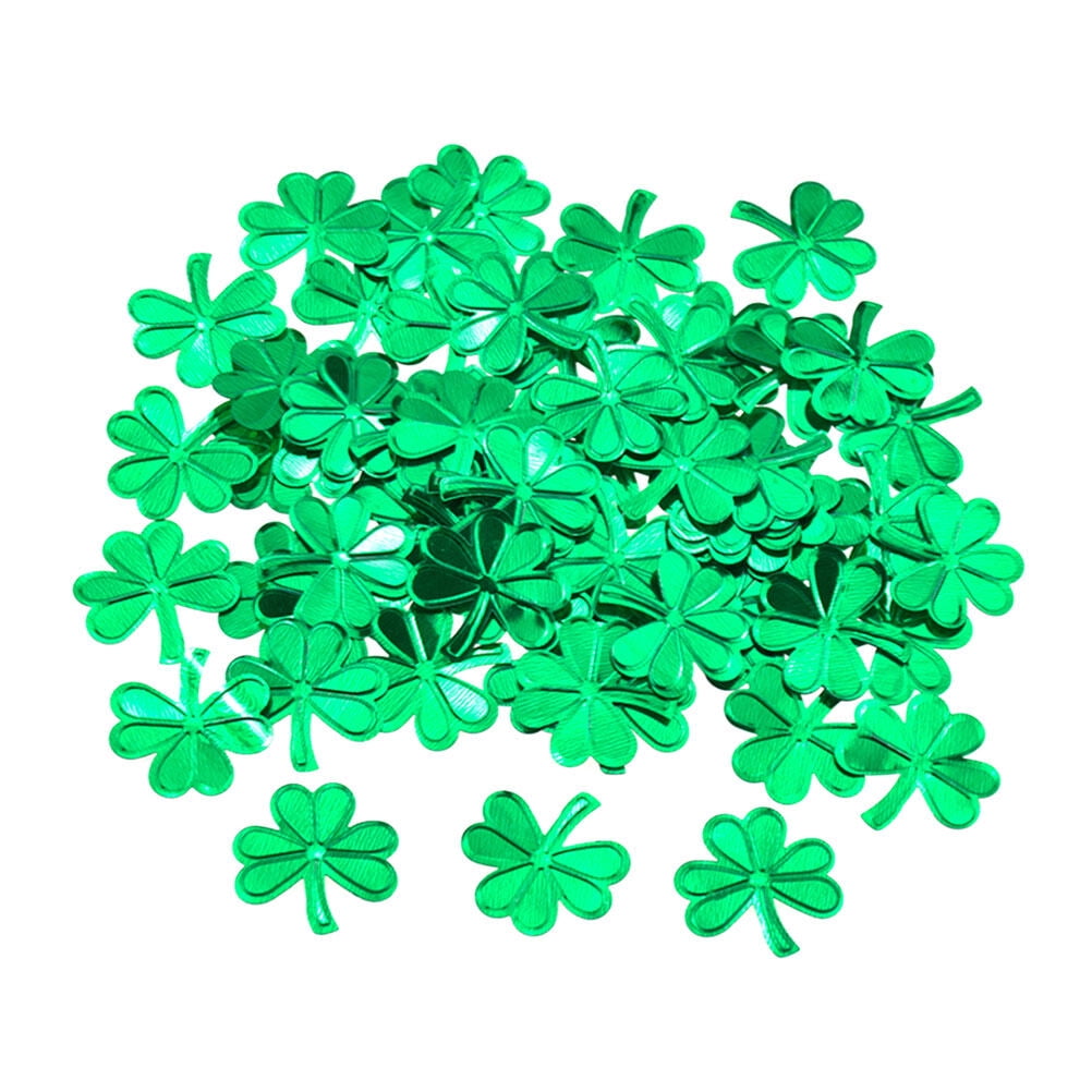 Dytern Clover Confetti 60g St. Patricks Day Glitter Green Shamrock Party Table Decoration ...
