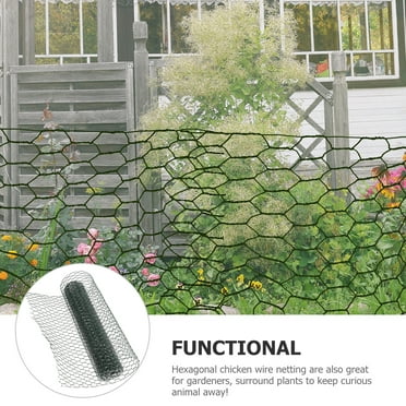 Uxcell 39.4"x13.8" Chicken Wire Net Floral Wire Netting Hexagonal Mesh ...