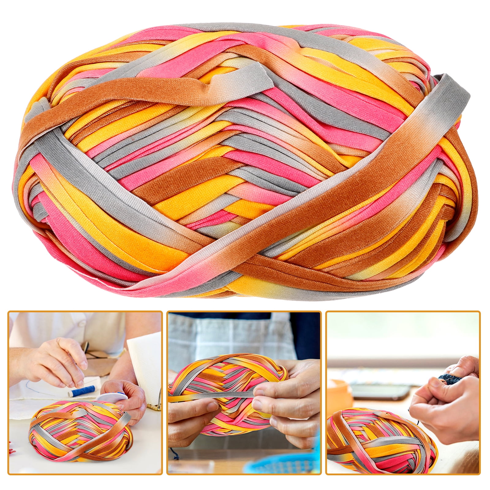 Dytern DIY 1 Roll of Crochet Wool Yarn Decorative Yarn for Crocheting ...