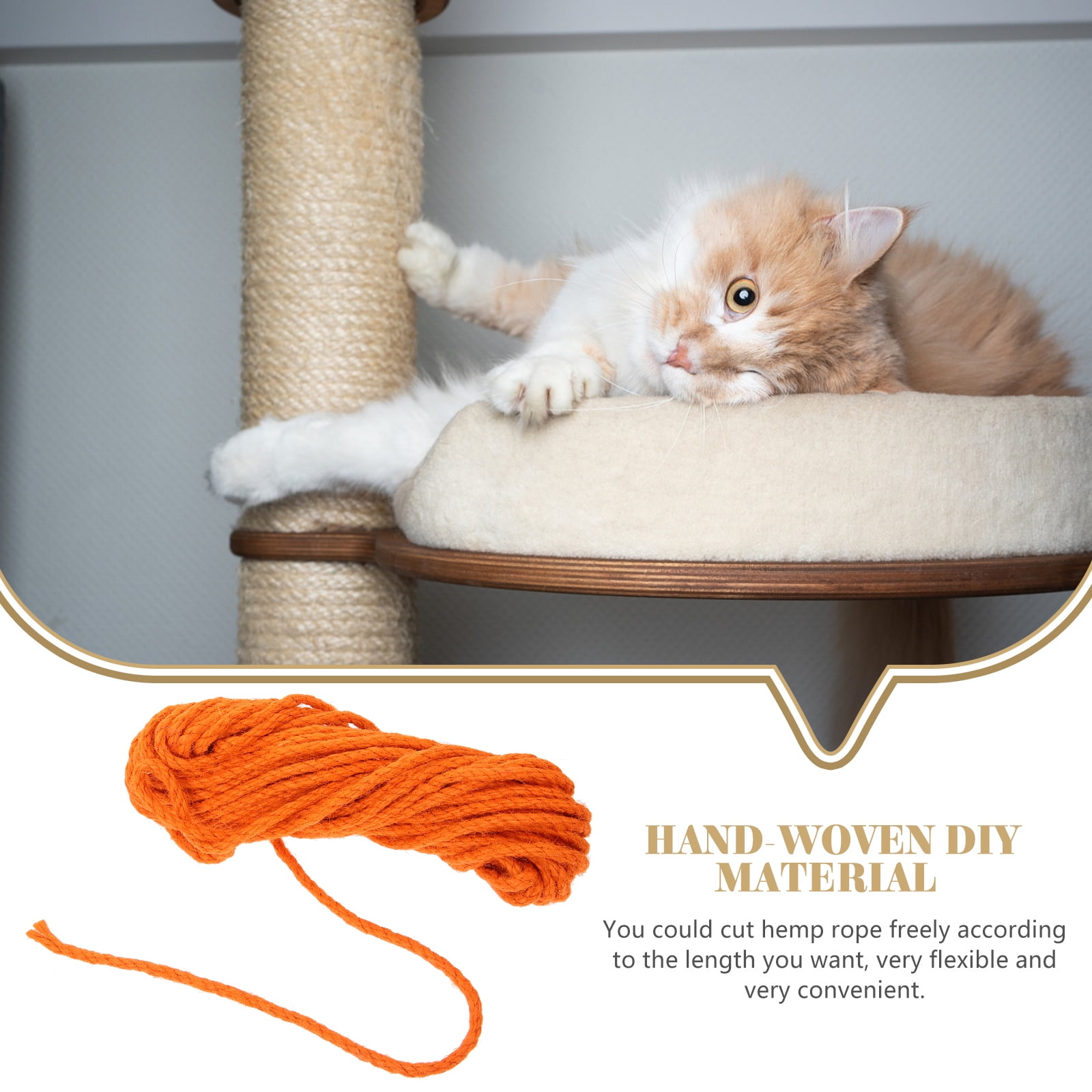 Dytern DIY 1 Roll of Nature Hemp Rope Jute Twine DIY Scratcher ...