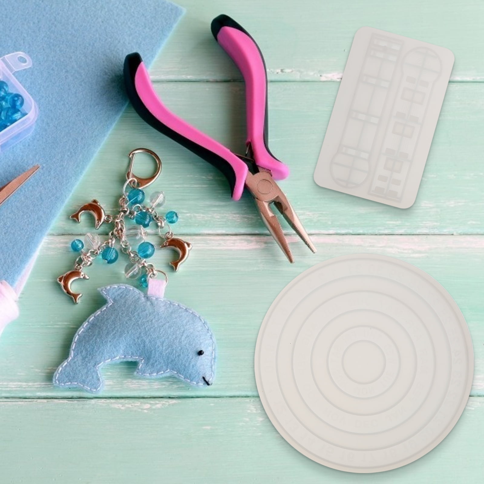 Dytern DIY 1 Set Calendar Silicone Mould DIY Calendar Casting Mold ...