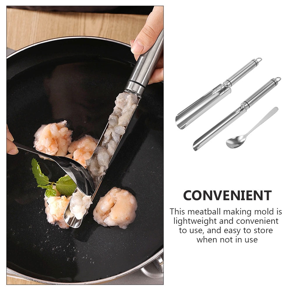 Dytern DIY 1 Set Kitchen Meatball Maker Stainless Steel DIY Meat Baller ...