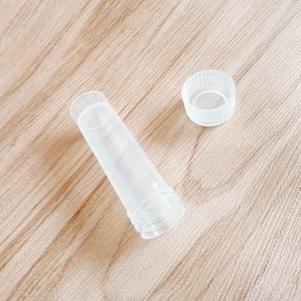 Dytern DIY 10 Pcs 6x2CM Transparent Plastic Storage Bottles Needles ...