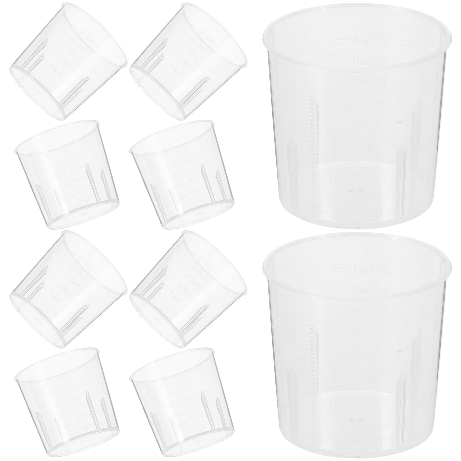 Dytern DIY 100Pcs Mixing Cups Epoxy Cups Transparent Measuring Cups DIY ...