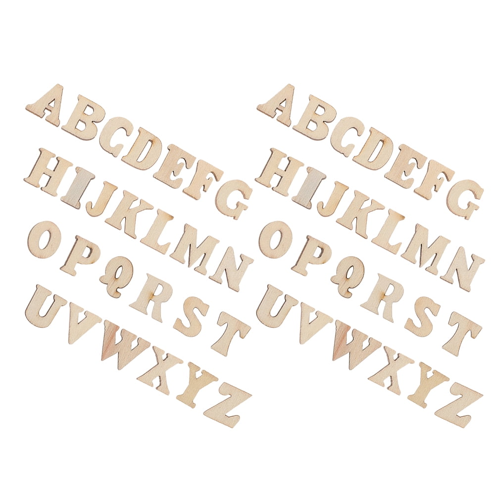 Dytern DIY 104pcs Mini Wooden Letters Blank Wood Letters DIY Painting ...