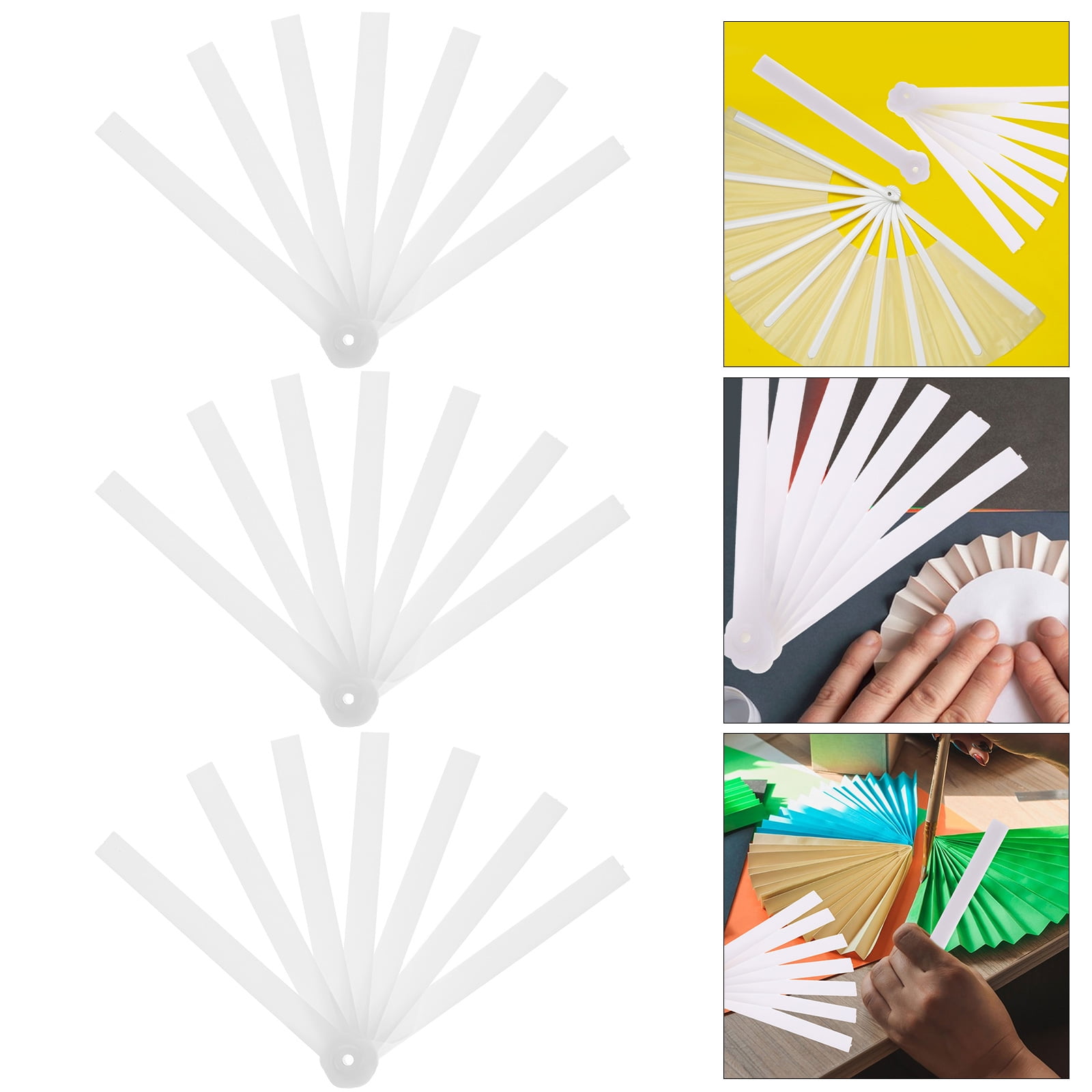 Dytern DIY 10pcs Handcraft Folding Fan DIY Frame Sturdy Folding Fan ...