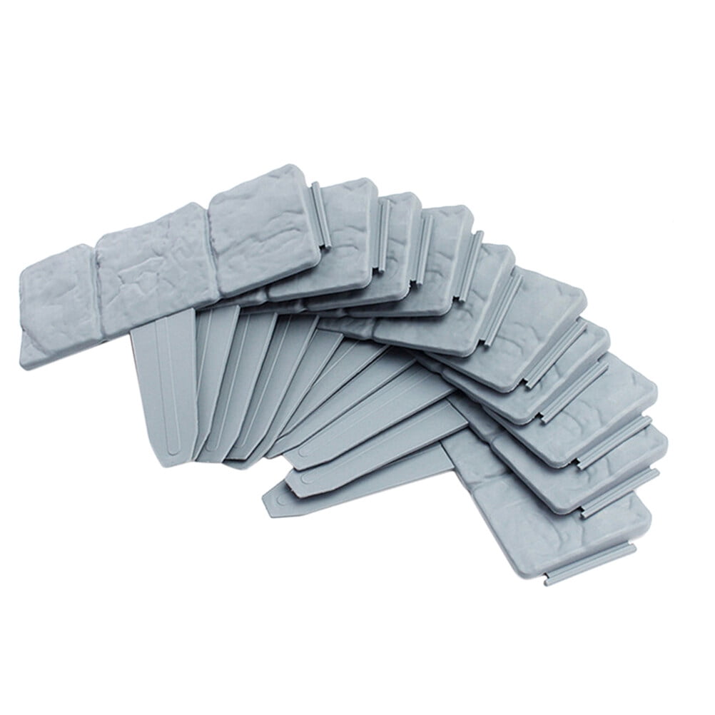 Dytern DIY 10pcs of One Set Foldable Outdoor Garden Fence Plastic Lawn ...