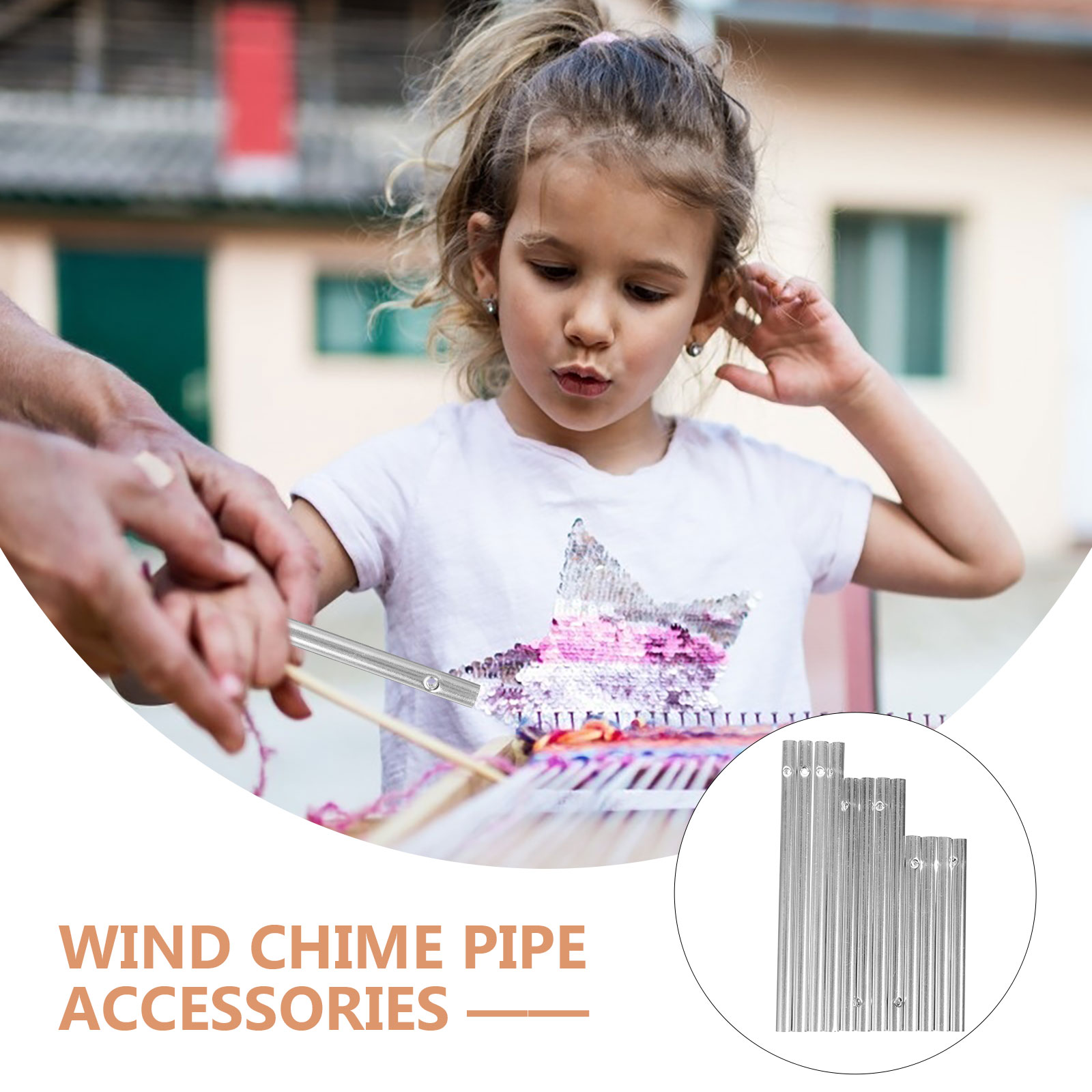 Dytern DIY 12 pcs Metal Wind Chime Tubes DIY Wind Chimes Pipe Aluminum ...