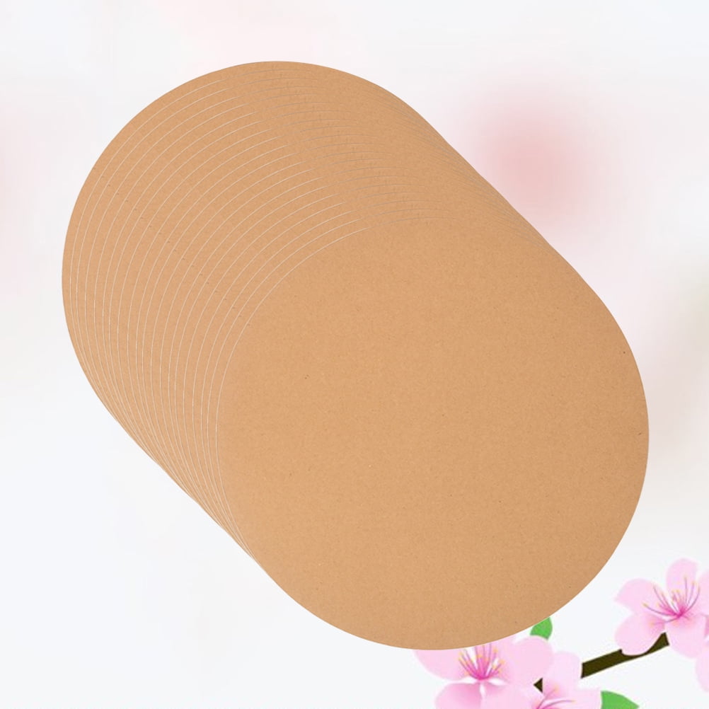 Dytern DIY 20pcs Round Kraft Paper Manual Painting Paperboard Sketch ...