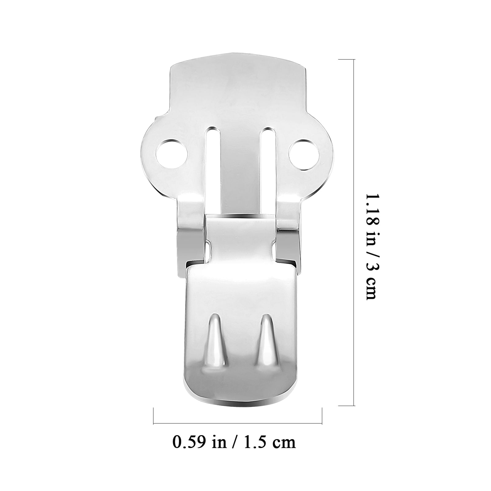 Dytern DIY 25 Pcs Shoe Clips Blank Stainless Steel Shoe Clamps Shoe ...