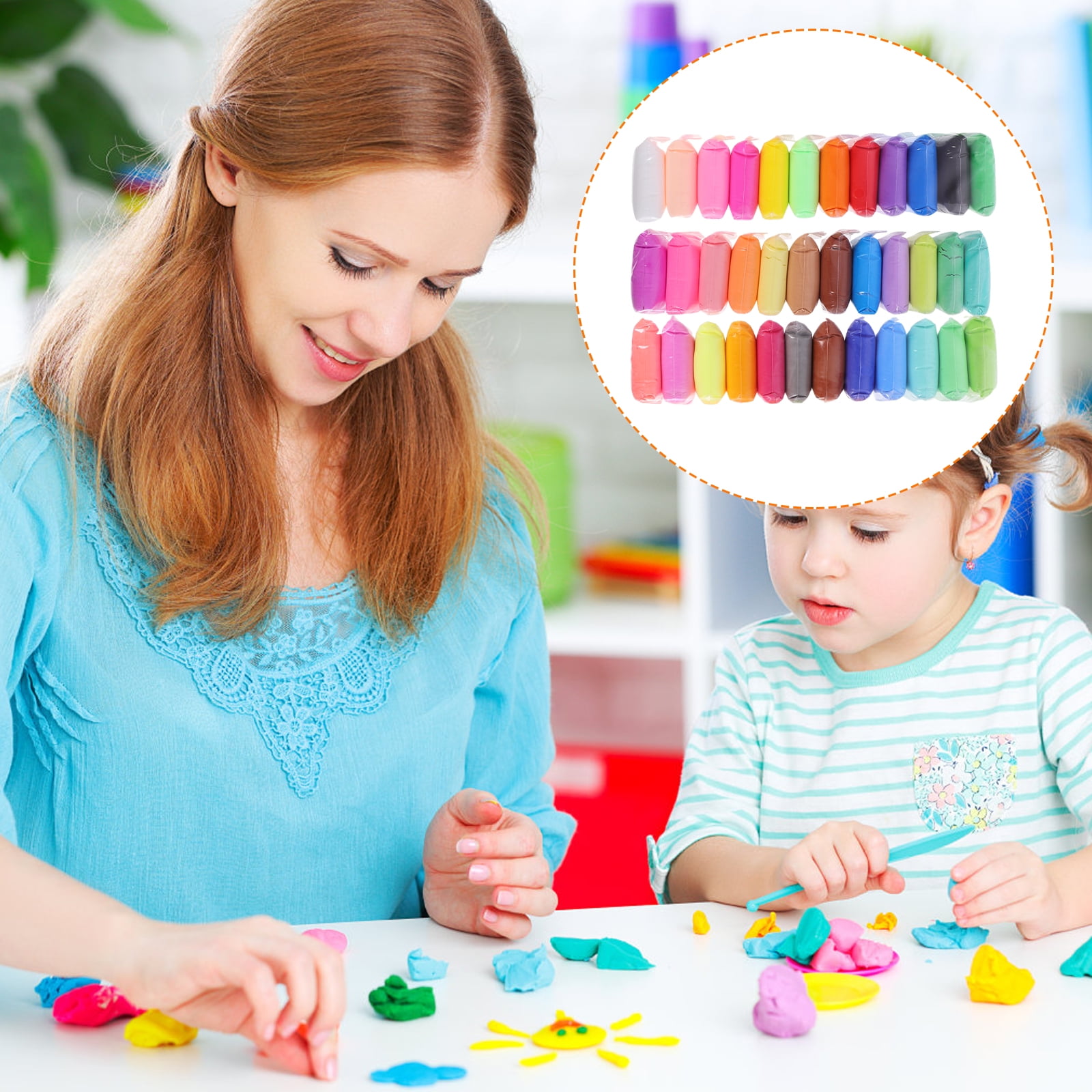 Dytern DIY 36 Packs Kid Modeling Clay Kit DIY Clay Craft Kit DIY ...