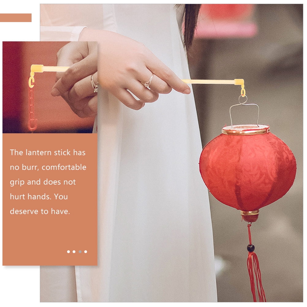 Dytern DIY 50Pcs Handheld Lantern Poles Wooden Lantern Sticks Long ...