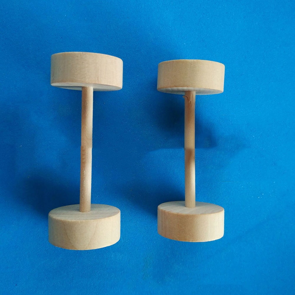Dytern DIY 50pcs Funny DIY Log Wheel DIY Wood Wheel Unfinished Wood ...