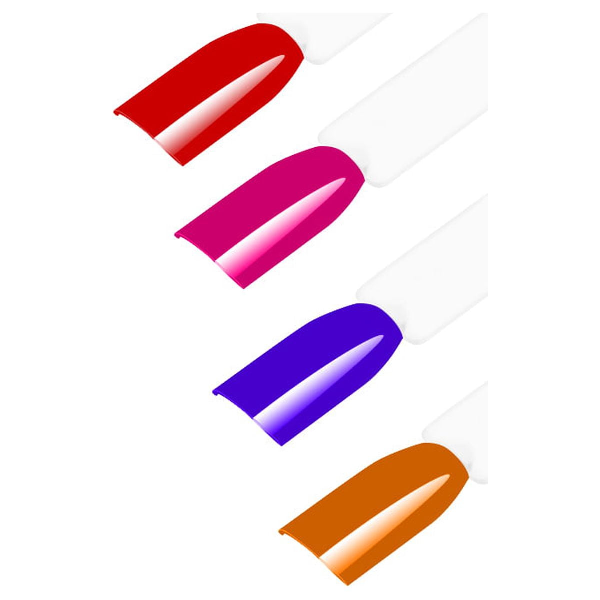 Dytern DIY 50pcs Nail Art Tips Colour Sticks Display Fan Practice ...