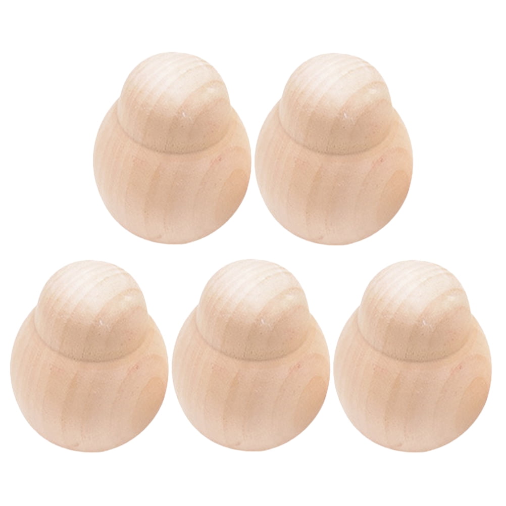 Dytern DIY 5pcs Wooden Blank Dolls Painting Diy Unfinished Dolls ...