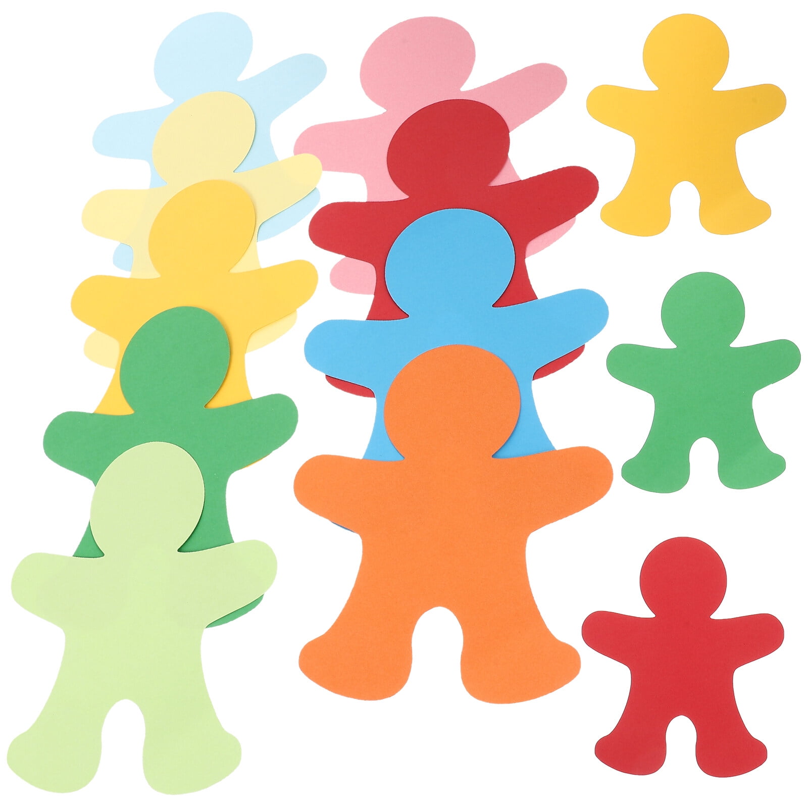 Dytern DIY 72pcs Child Shape Paper Cut Decoration Kids DIY Paper Cutout ...