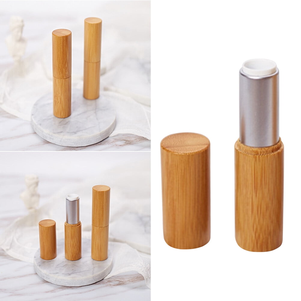 Dytern DIY Diameter 12.1mm Empty Lipstick Balm Tube DIY Bamboo Lipstick ...