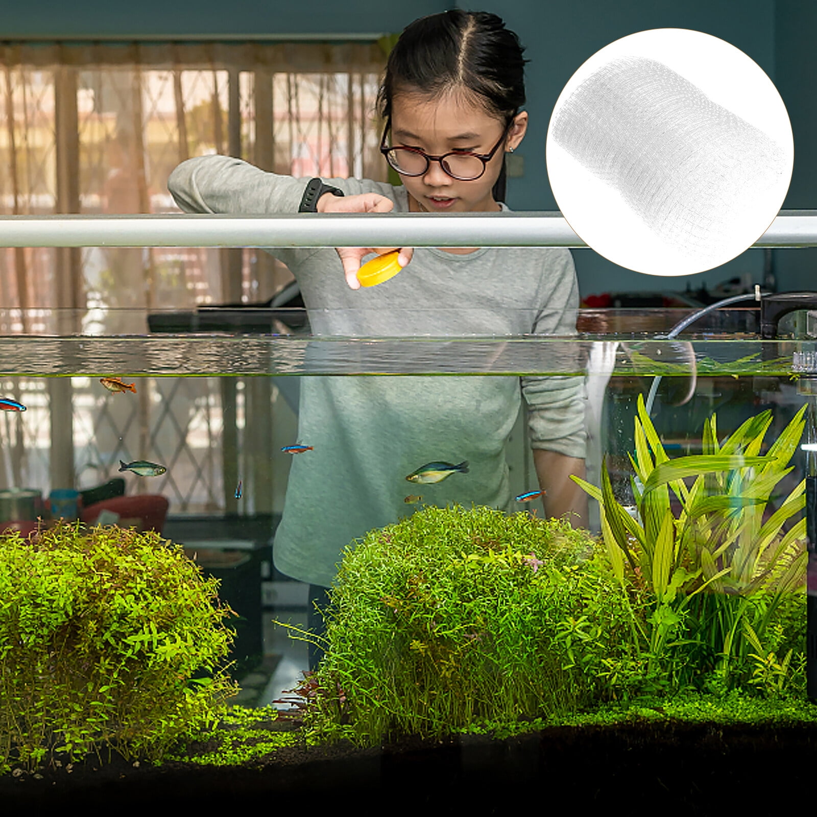 Dytern DIY Mesh Netting Aquarium Screen Net DIY Fish Tank Mesh Screen ...