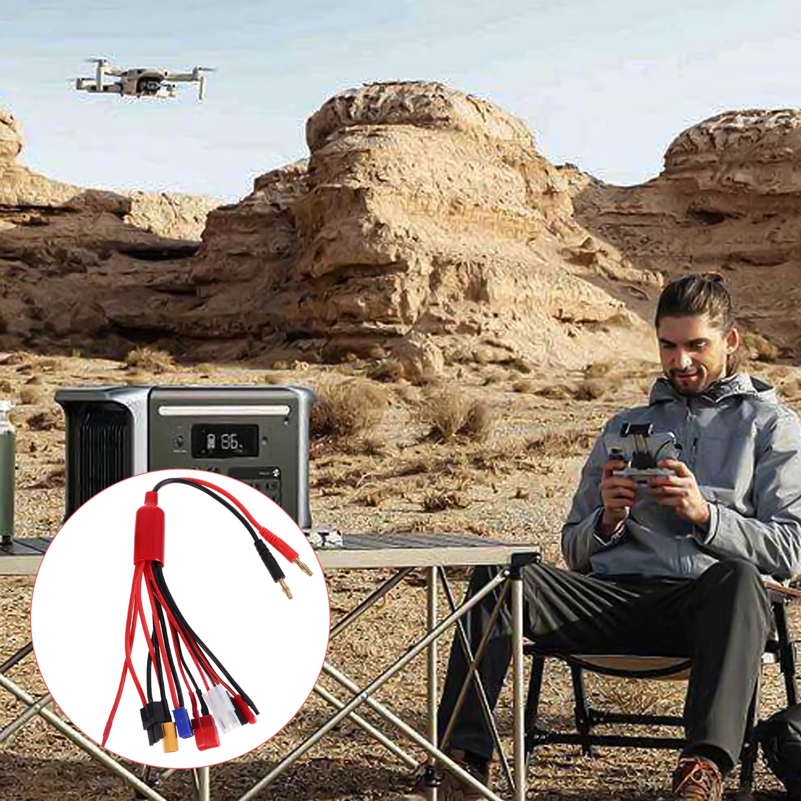 Dytern DIY Multifunctional Battery Charger Adapter Connector Splitter ...