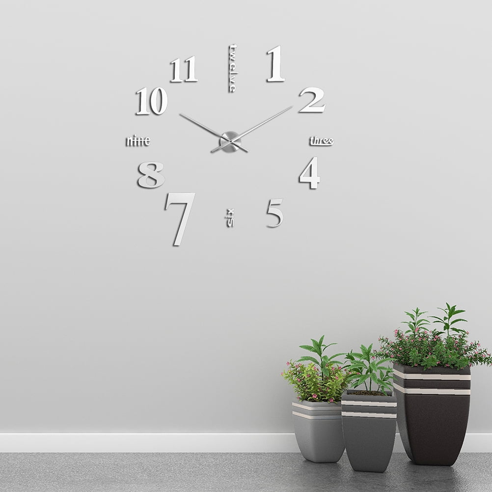 Dytern DIY Small Size 3D Wall Clocks Mirror Clock DIY Clock Modern ...