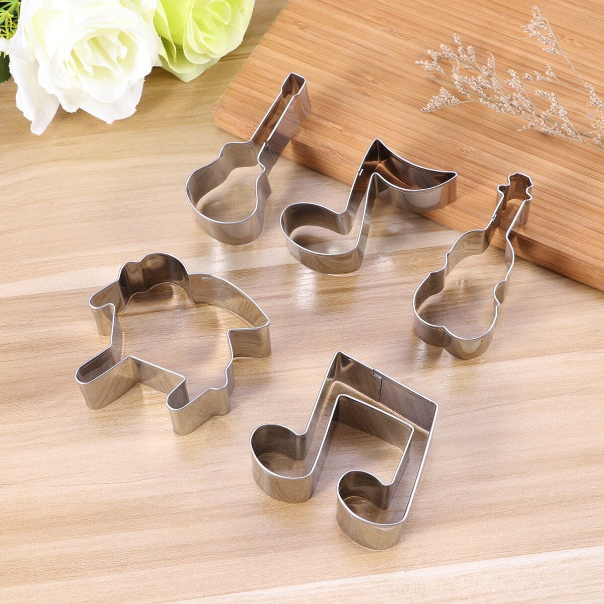 Musical Note Shaped Stainless Steel Cookie Cutters for Baking Use Easy ...