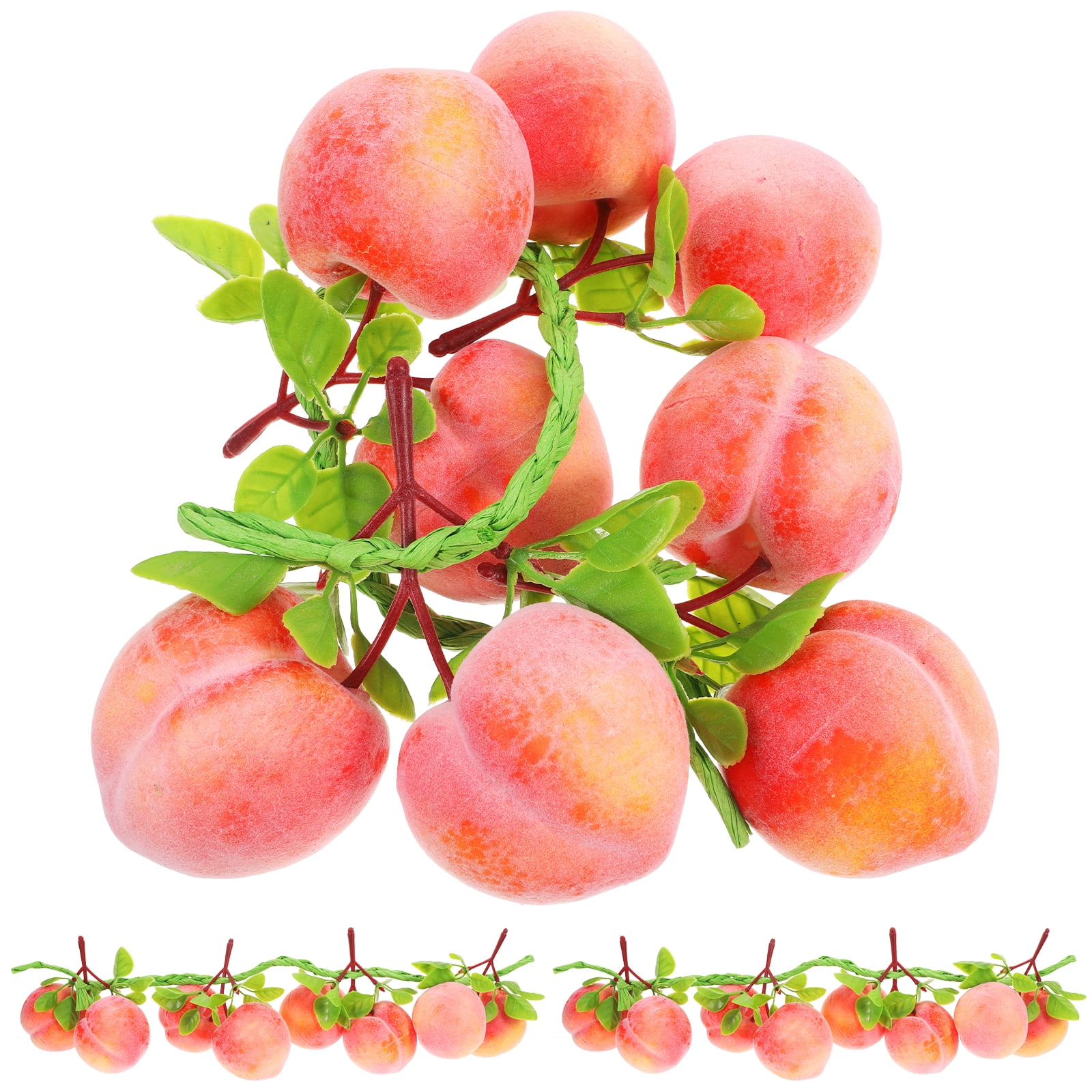 Dytern Fake peach 3pcs Artificial Peach Simulation Plastic Peach ...