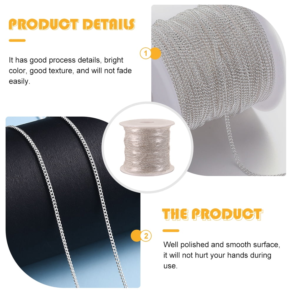 Dytern Jewelry Making 1 Roll DIY Jewelry Chain 10m Sweater Chain ...