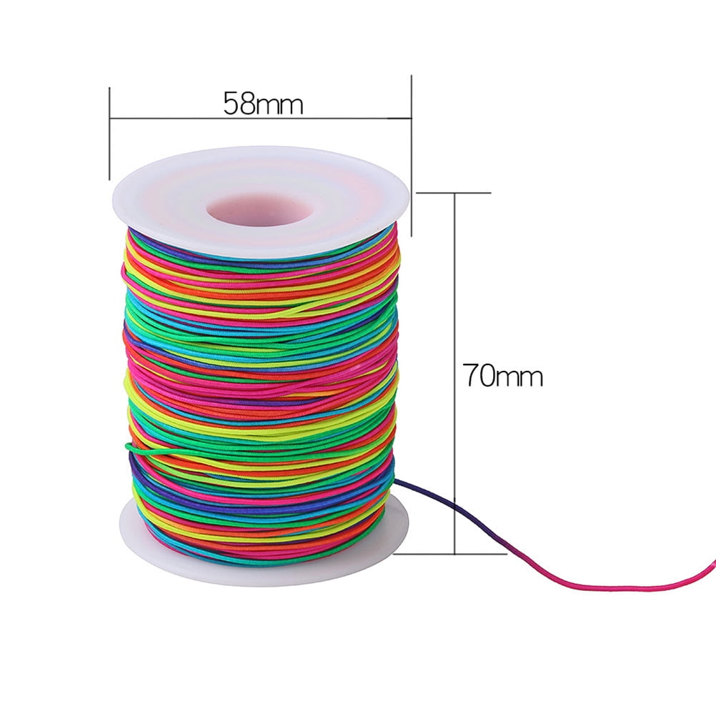 Dytern Jewelry Making 100m Colorful Round Elastic Cord DIY Beading ...
