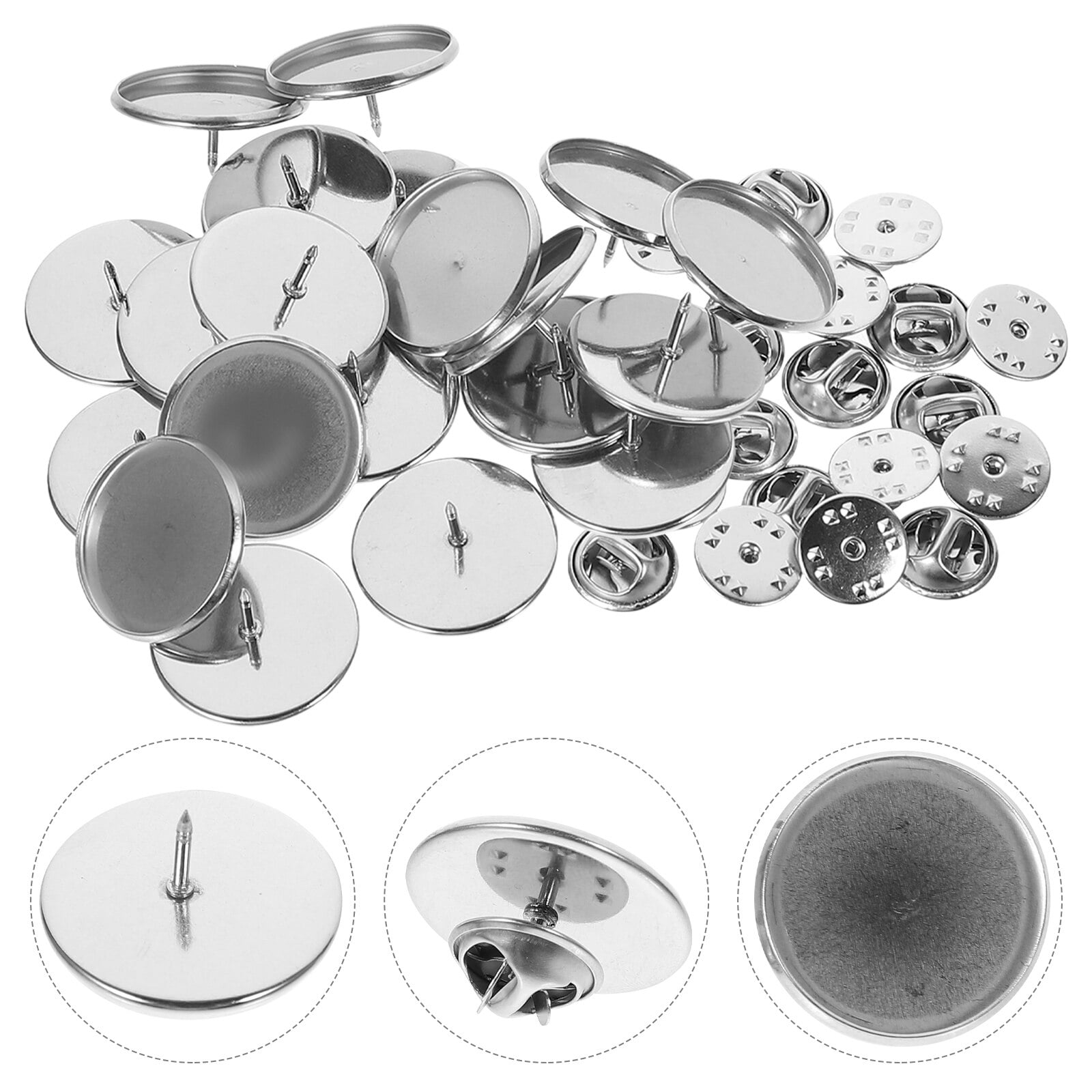 Dytern Jewelry Making 20 sets of Sublimation Blank Pins DIY Button ...
