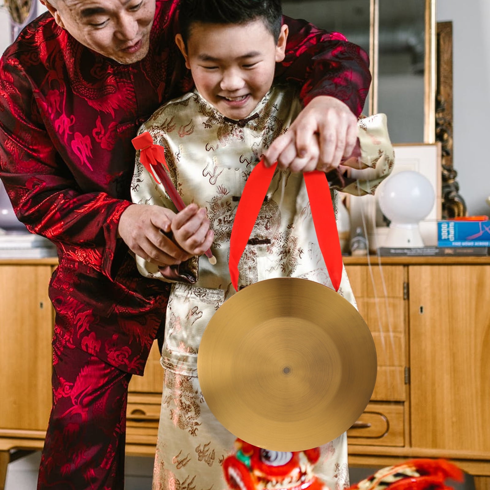 Dytern Party 1 Set Chinese Gong Hand Gong Creative Copper Gong Music ...