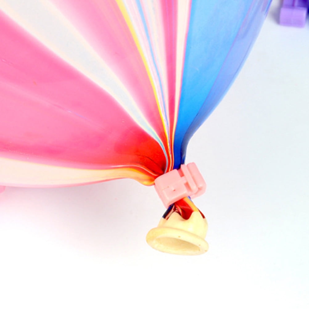 Dytern Party 100pcs Balloon Clips Plastic Balloons Sealing Clamps ...