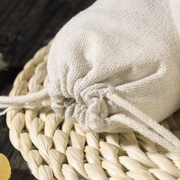 Yuangui 10PCS Small Burlap Sack Linen Jute Drawstring Bags 20cm ...