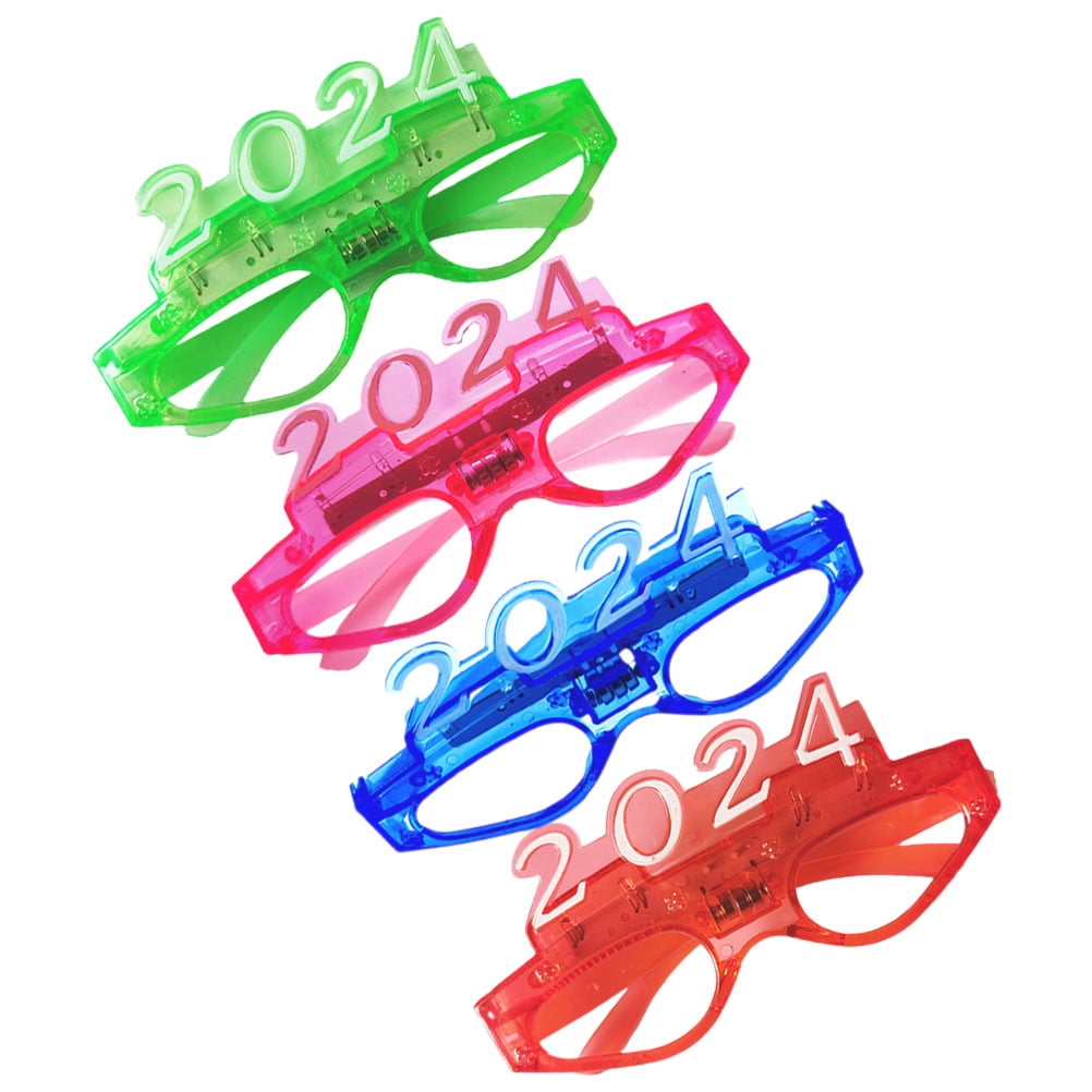 Dytern Party 4 Pairs LED Glasses Party Light Up Glasses 2024 Led Party ...